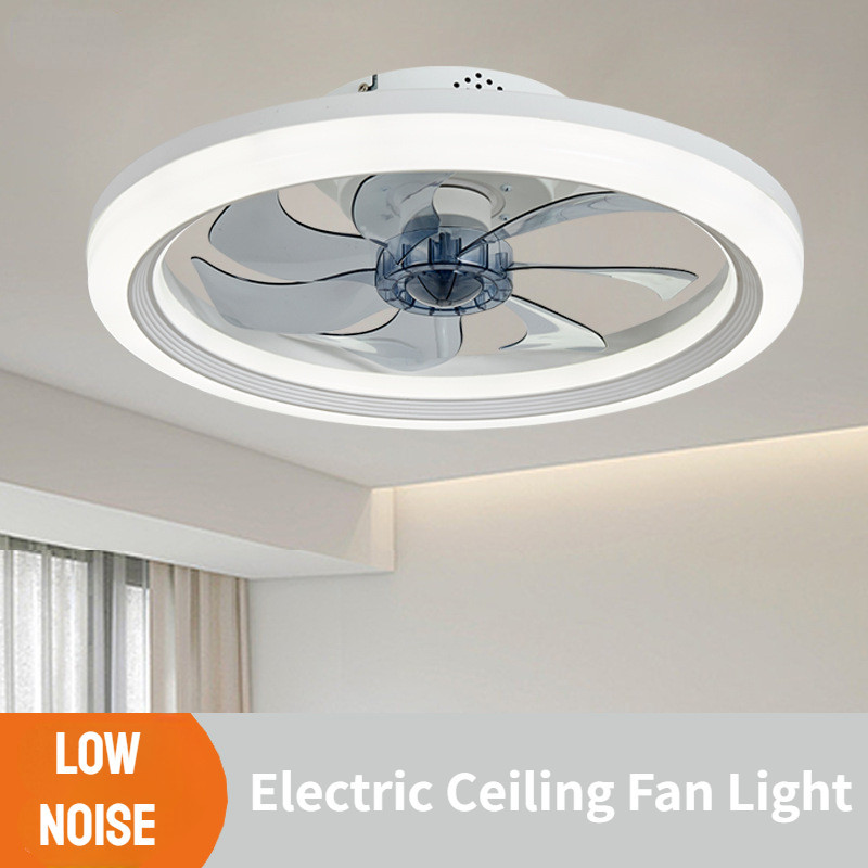 Household LED Fan Light Bedroom Intelligent Remote Control Ceiling Fan ...
