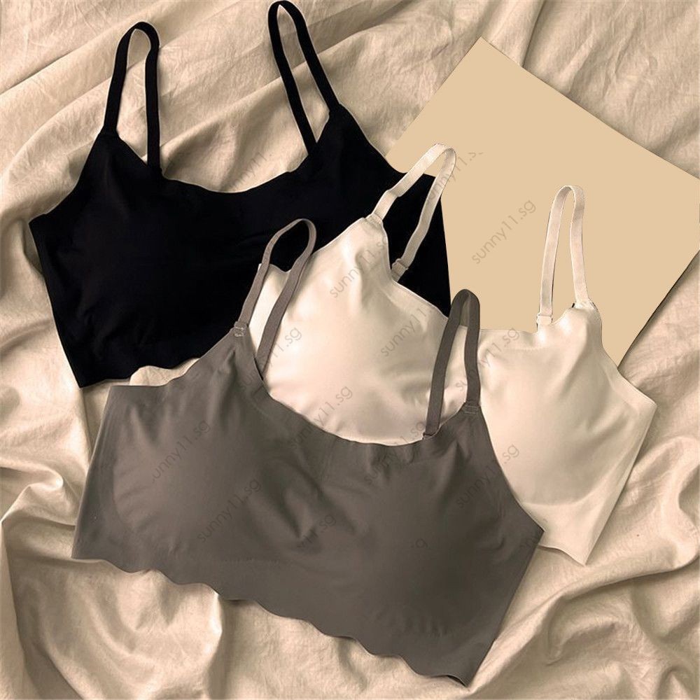 Seamless Bra Without Steel Ring Summer New Thin Comfortable One-piece ...