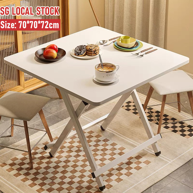 [SG LOCAL STOCK]70*72cm Foldable Table Portable Outdoor Dining Table ...