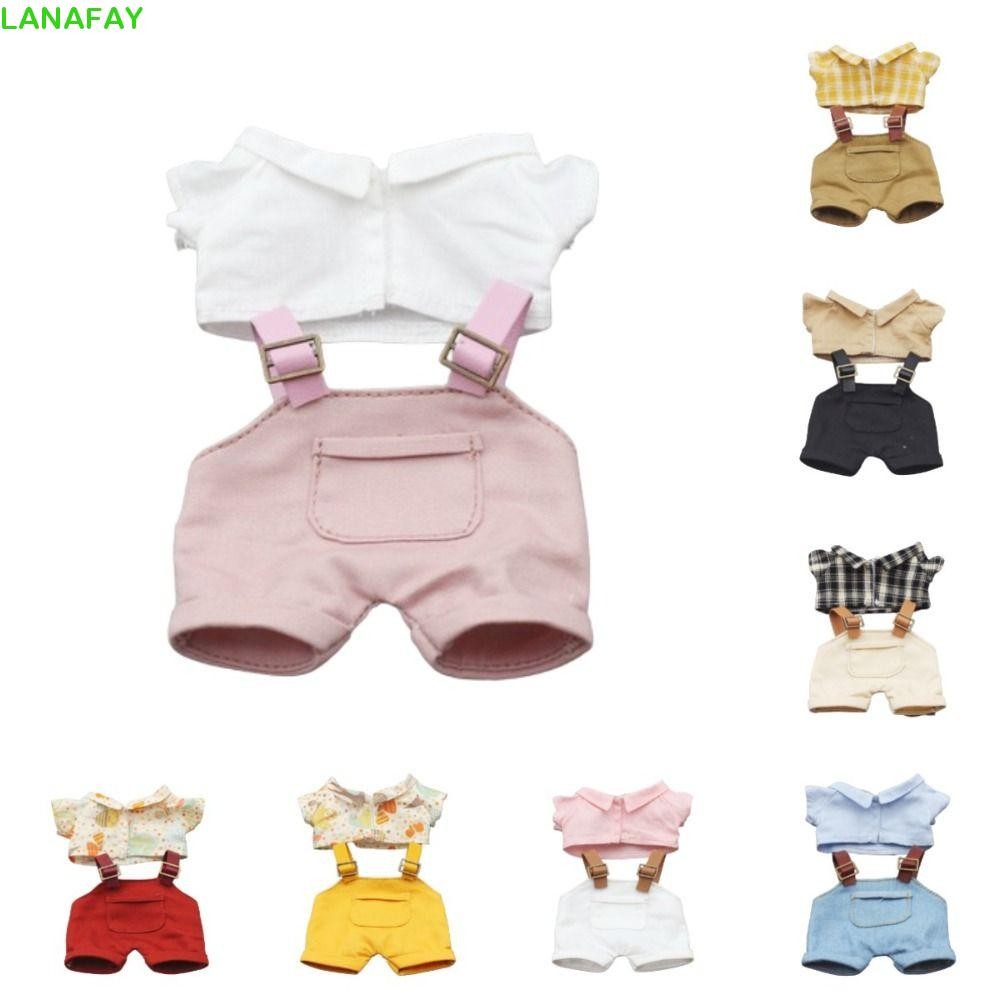 LANAFAY Labubu Doll's Clothes, Cowboy Pants Suspender Pants 17cm Labubu ...