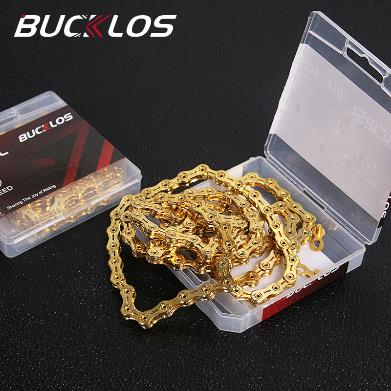 BUCKLOS Road Bike Chain 11 Speed Lightweight 8/9/10/11/12 Speed Bike Chain 10 Speed Mountian ...