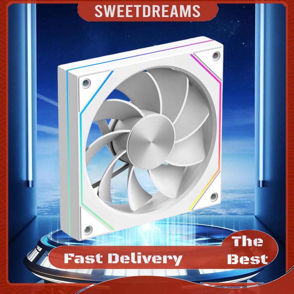 12cm RGB Case Fan with Lighting Effect Quiet Cooling Fan for PC ...