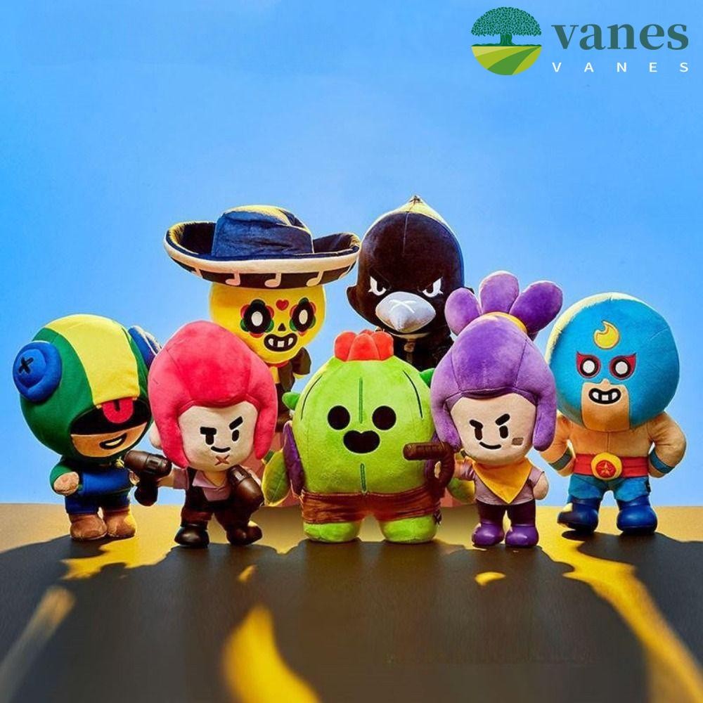 VANES Shelly Plush Toy, Poco Stuffed Brawl Stars Plush Doll, Cartoon ...