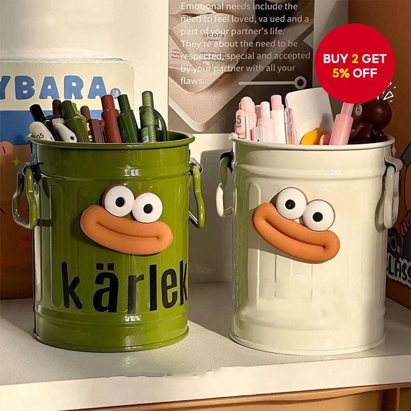 Large Capacity Pen Holder with Handle – Color Pen Bucket for Classroom ...