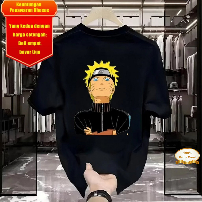 KATUN Naruto Anime Men's Short Sleeve T-Shirt - 100% Cotton Round ...
