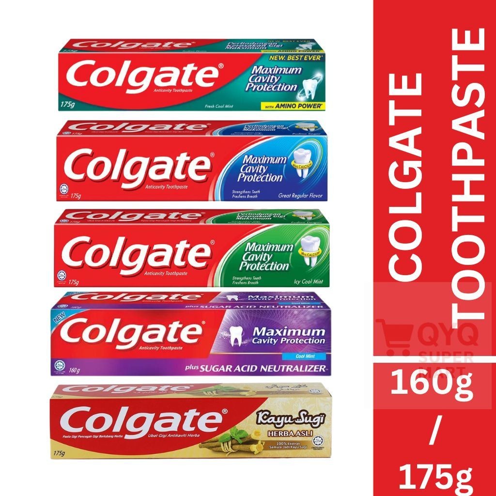 COLGATE Max Cavity Protection Toothpaste (160g/175g/225g) | Shopee ...