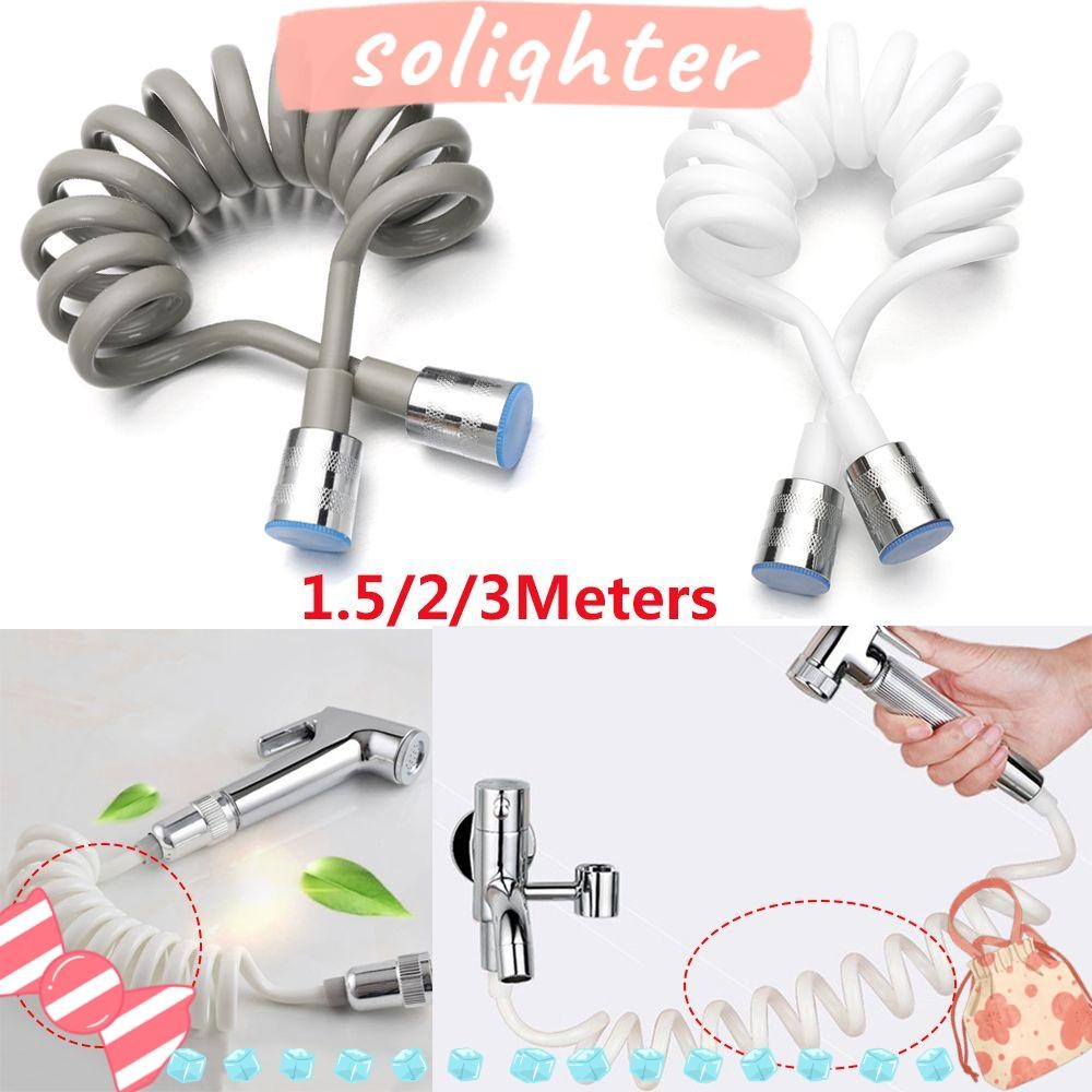 SOLIGHTER 1.5/2/3meter Spring Shower Hose Telephone Line Style Hot Sale ...