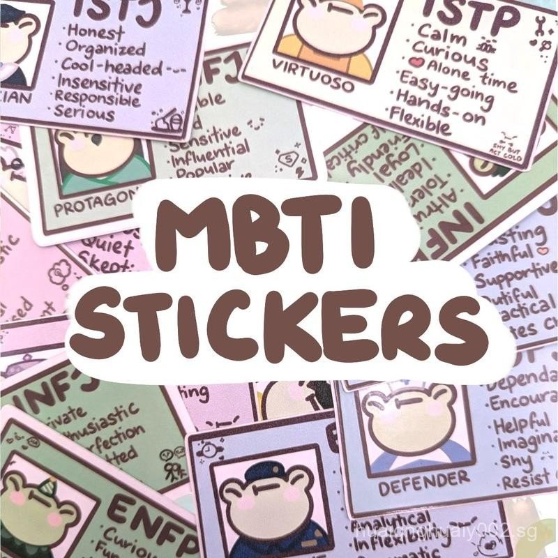 MBTI Frog Vinyl Waterproof Stickers - ISTJ, ISFJ, INFJ, INTJ, ISTP ...