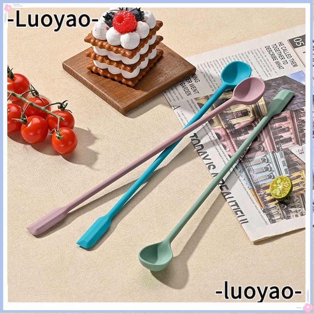 LUOYAO Silicone Spatula, Party Supplies Reusable Stirring Spoon ...
