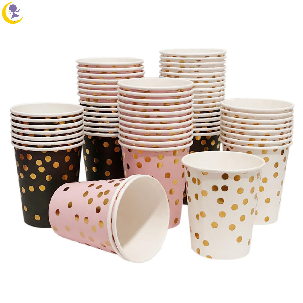 Simple Gold-Plated Paper Plate Birthday Party Party Camping Disposable ...