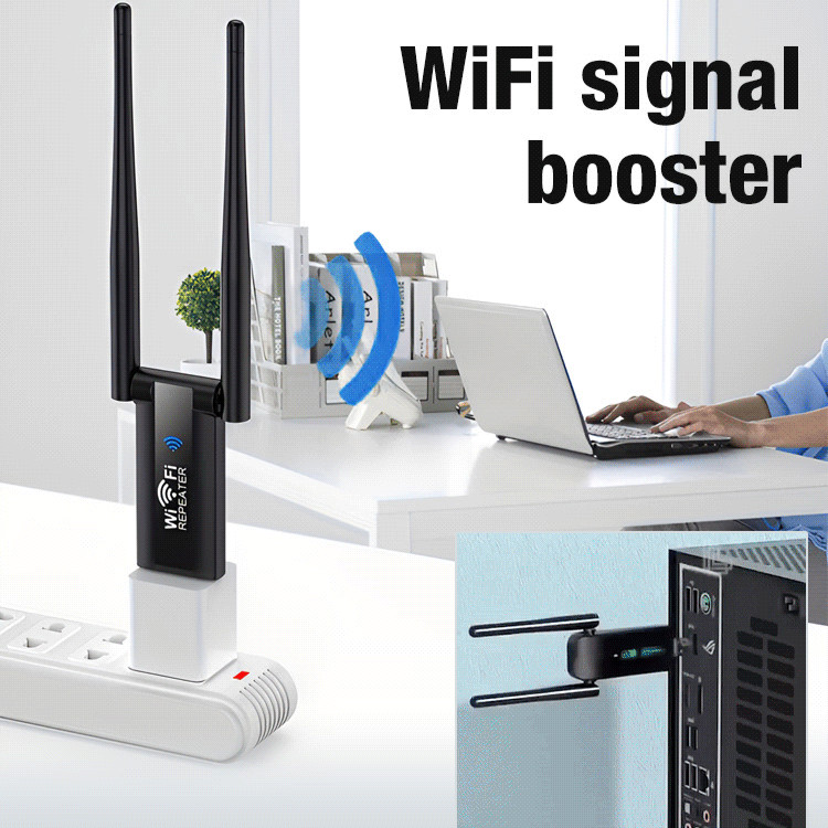 ⚡SG Stock⚡WiFi signal booster home wireless WiFi signal extender with ...