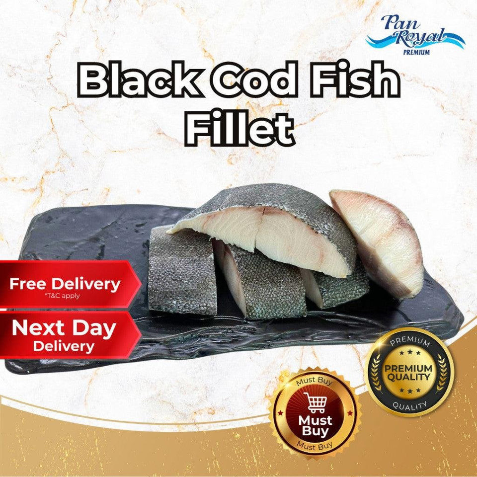[PAN ROYAL] Frozen USA Black Cod Fish Fillet (500g +/-) | Shopee Singapore