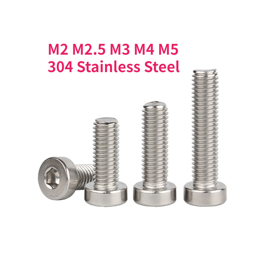 M2 M2.5 M3 M4 M5 304 A2-70 Stainless Steel DIN7984 Hex Hexagon Socket ...