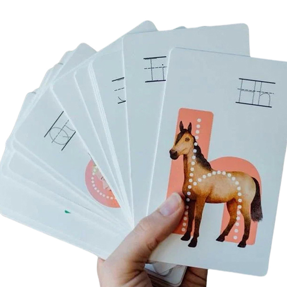 Alphabet Picture Mnemonic Cards Montessori Alphabet Cards ABC Letter ...