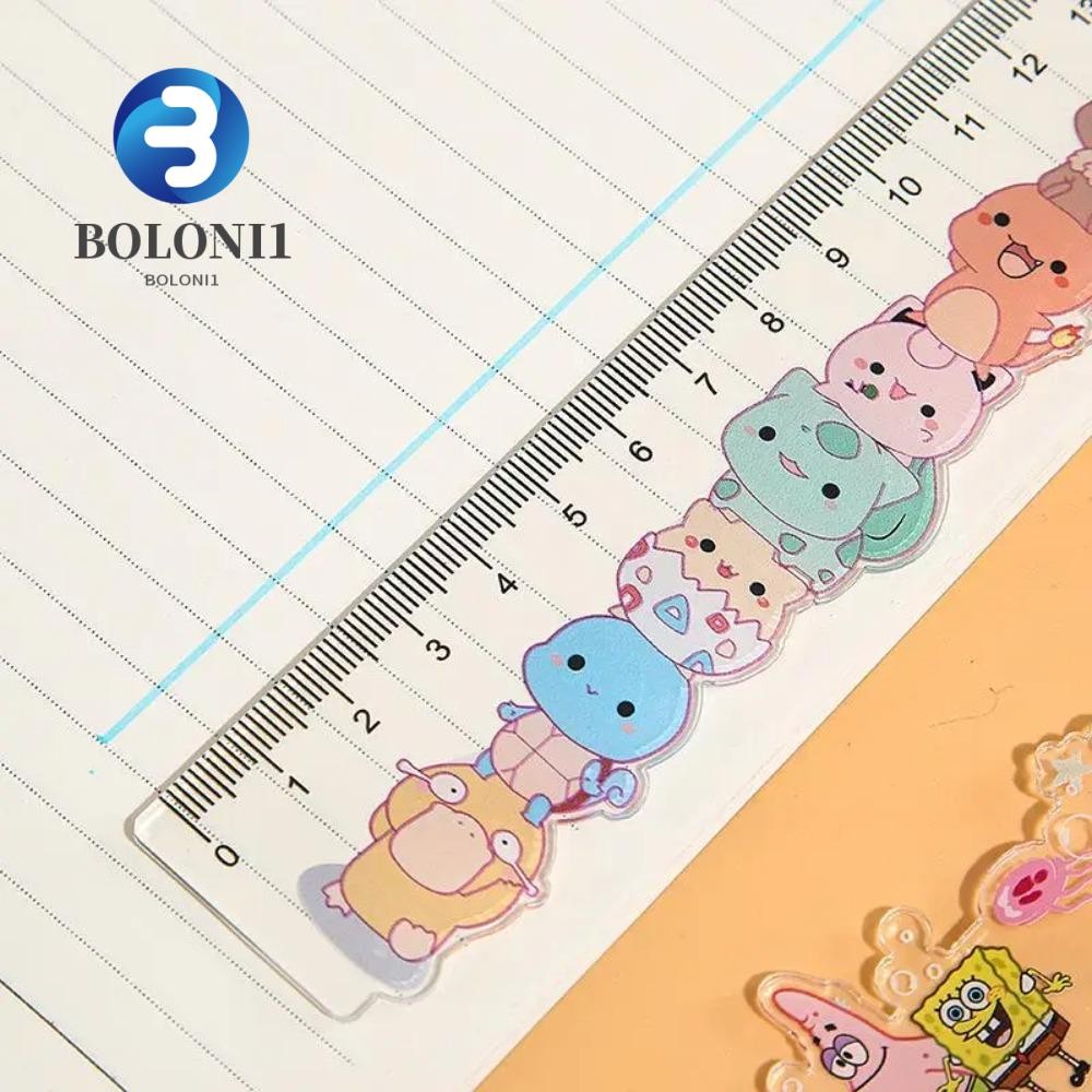 BO Straight Rulers, Pikachu 15CM Crayon Shin Chan Ruler, Cute Drawing ...
