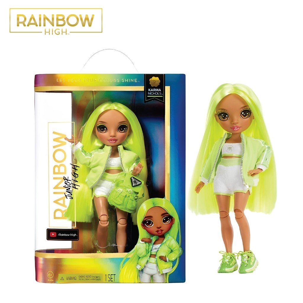 Rainbow High Junior High Series 2 Karma Nichols Fashion Doll With ...