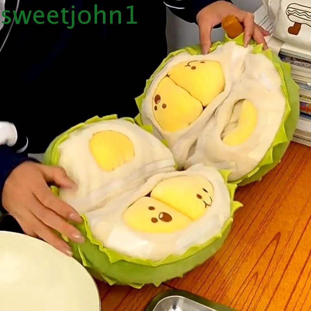 SWEETJOHN Detachable Durian Plush Toy, Soft Collection Fruit Durian ...