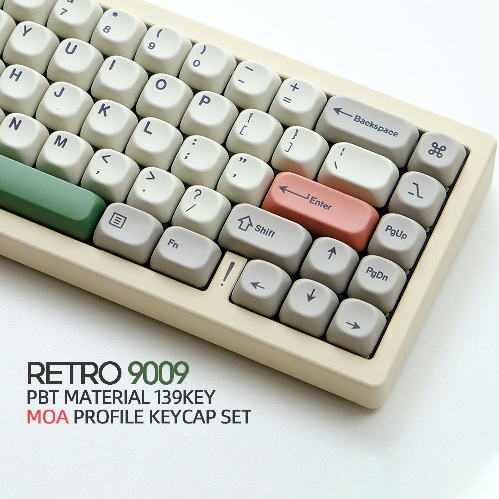 Retro 9009 Keycap/set 139Keys PBT MOA Profile Custom Keycaps for ...