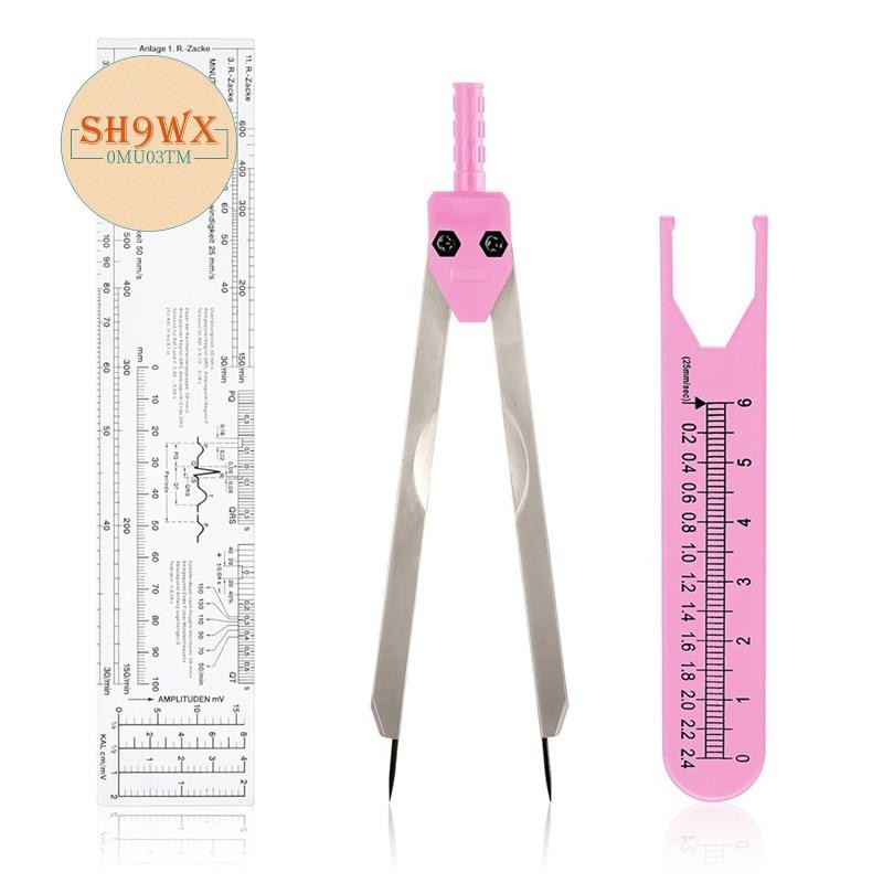 EKG Calipers ECG Calipers Measuring Tool with Ruler EKG Caliper Divider ...