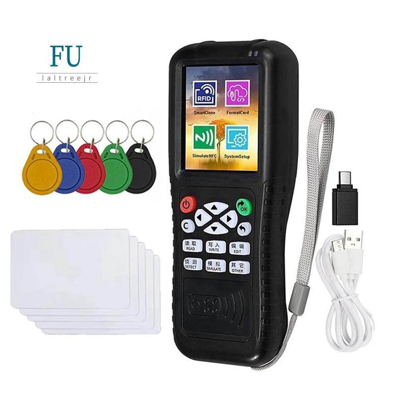 X100 RFID Smart Card Reader Writer +5XUID Card/Keychain RFID Duplicator ...