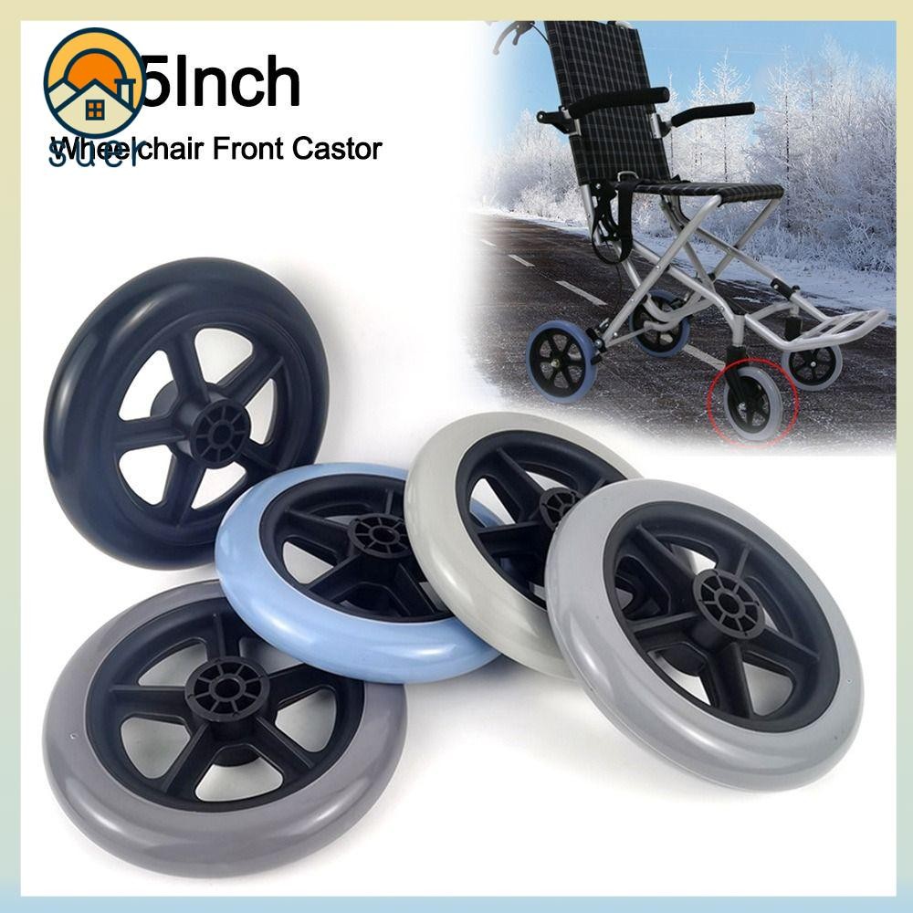 SUERHD Wheelchair Front Castor, Anti Slip Replacement Shopping Cart ...