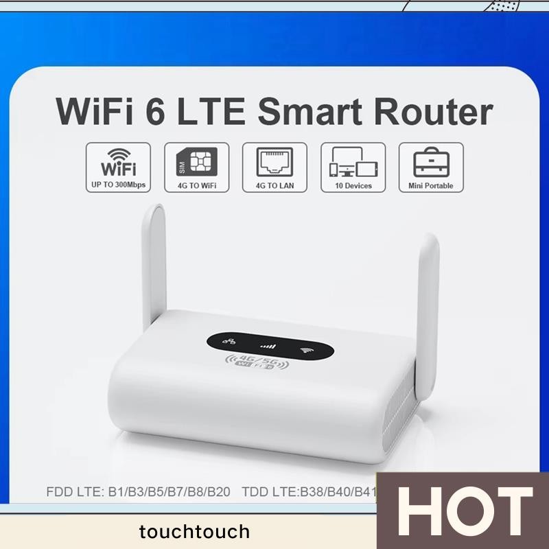 WiFi6 Router 4G WiFi Portable Router Compatible with Non-Contract 5G ...
