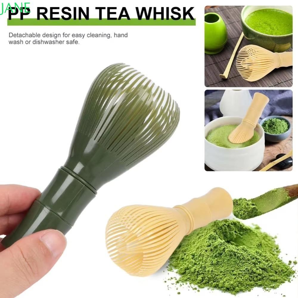 JANRY Matcha Whisk, Reusable With Whisk Holder Resin Whisk, Smooth ...