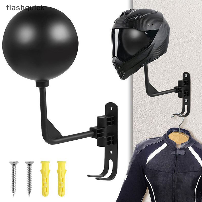 flashquick Helmet Holder Motorcycle Helmet Rack Wall Helmet Display ...