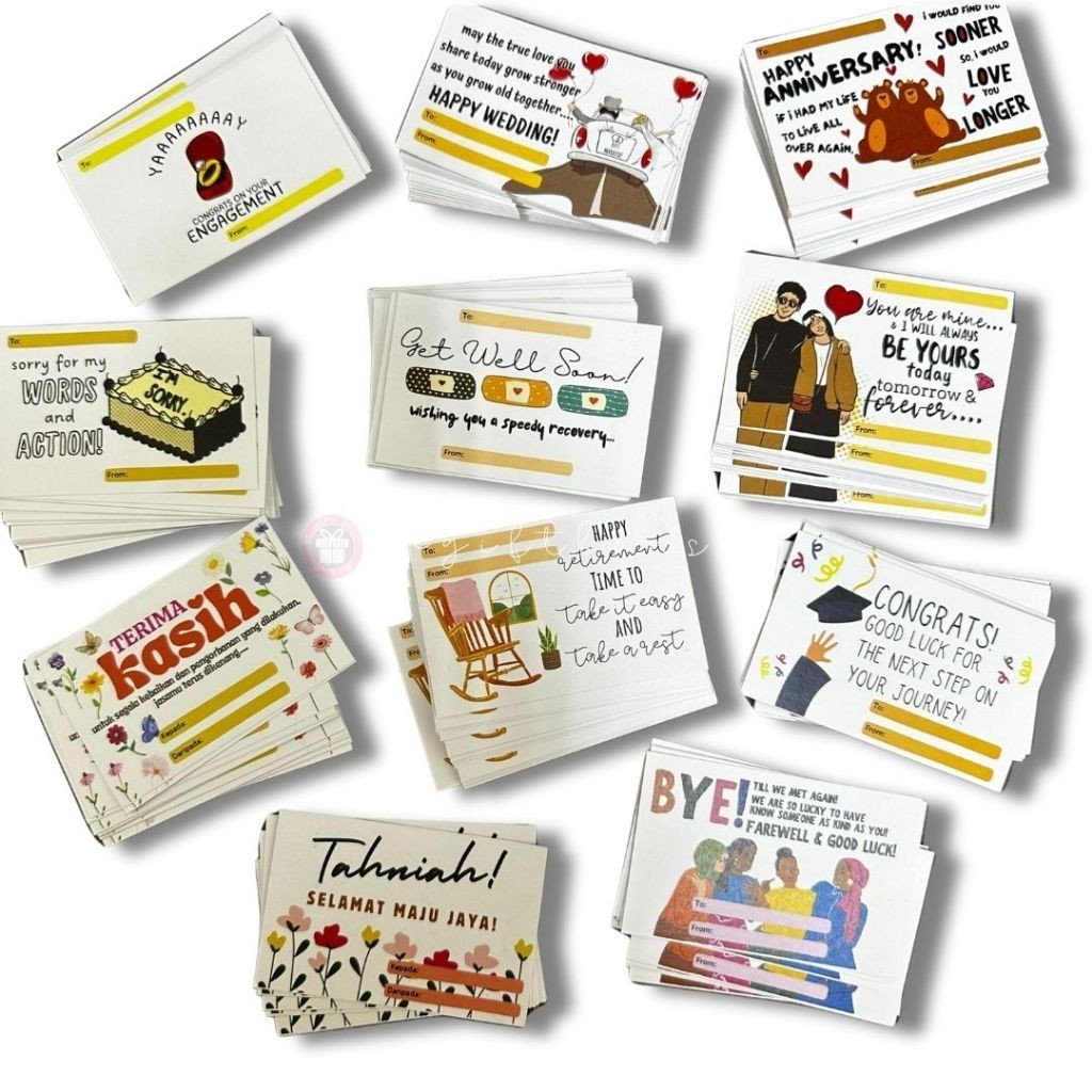 Mini Wishes Card Graduation Card Farewell Kad Ucapan Viral Mini Kad ...