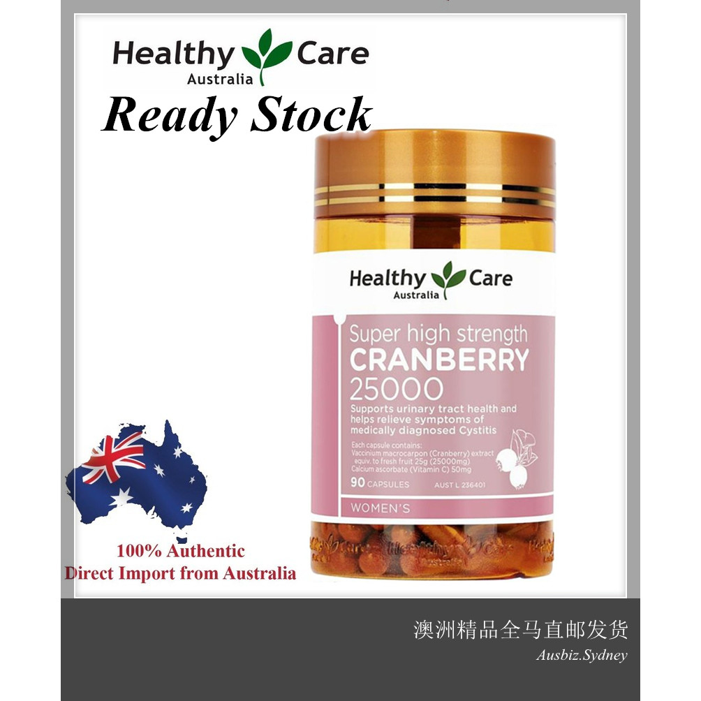 [Ready Stock EXP: 06/2028] Healthy Care Super Cranberry 25000 ( 90 ...