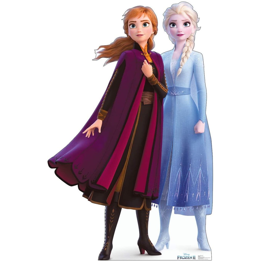 Advanced Graphics Anna & Elsa Life Size Cardboard Cutout Standup ...