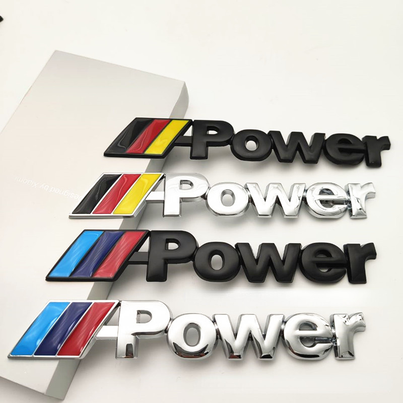 Suitable for BMW M-power Side Label Metal Car Logo Sticker M2 M3 M4 M5 ...