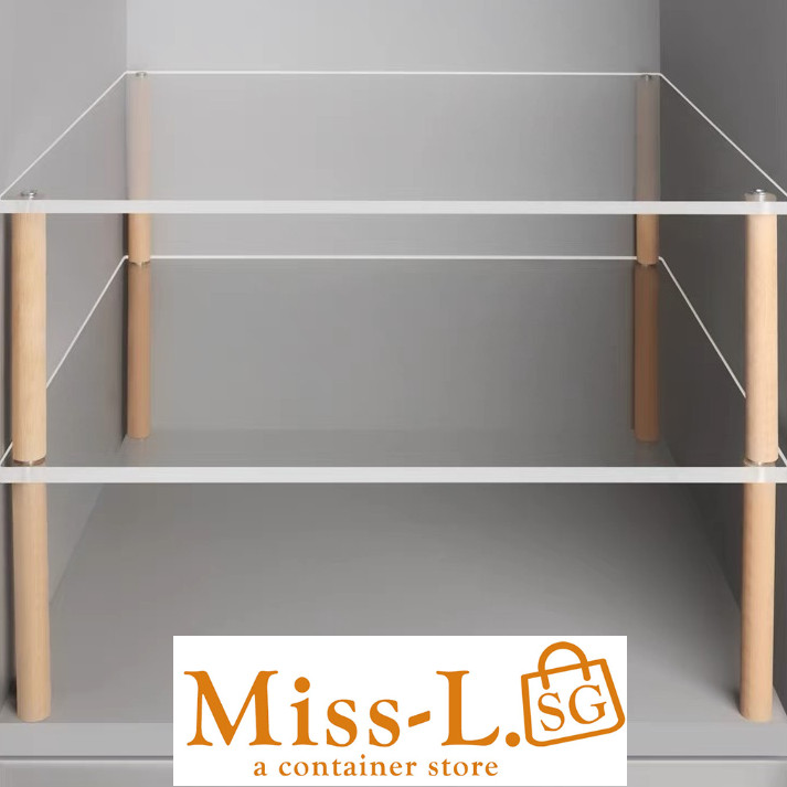 Acrylift 8mm Thick Acrylic Shelf Organizer – Durable with Multiple Leg ...