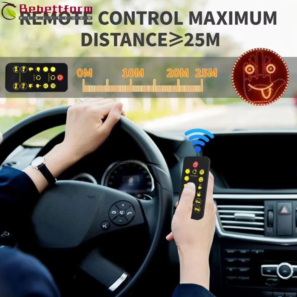 BEBETTFORM Car Middle Finger Light, Creative Remote Control Fun Three ...
