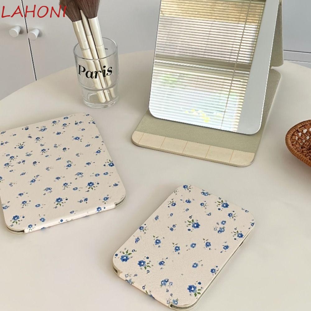 CURTES Desktop Stand Mirror, Folding Compact Cosmetic Mirror Fold ...