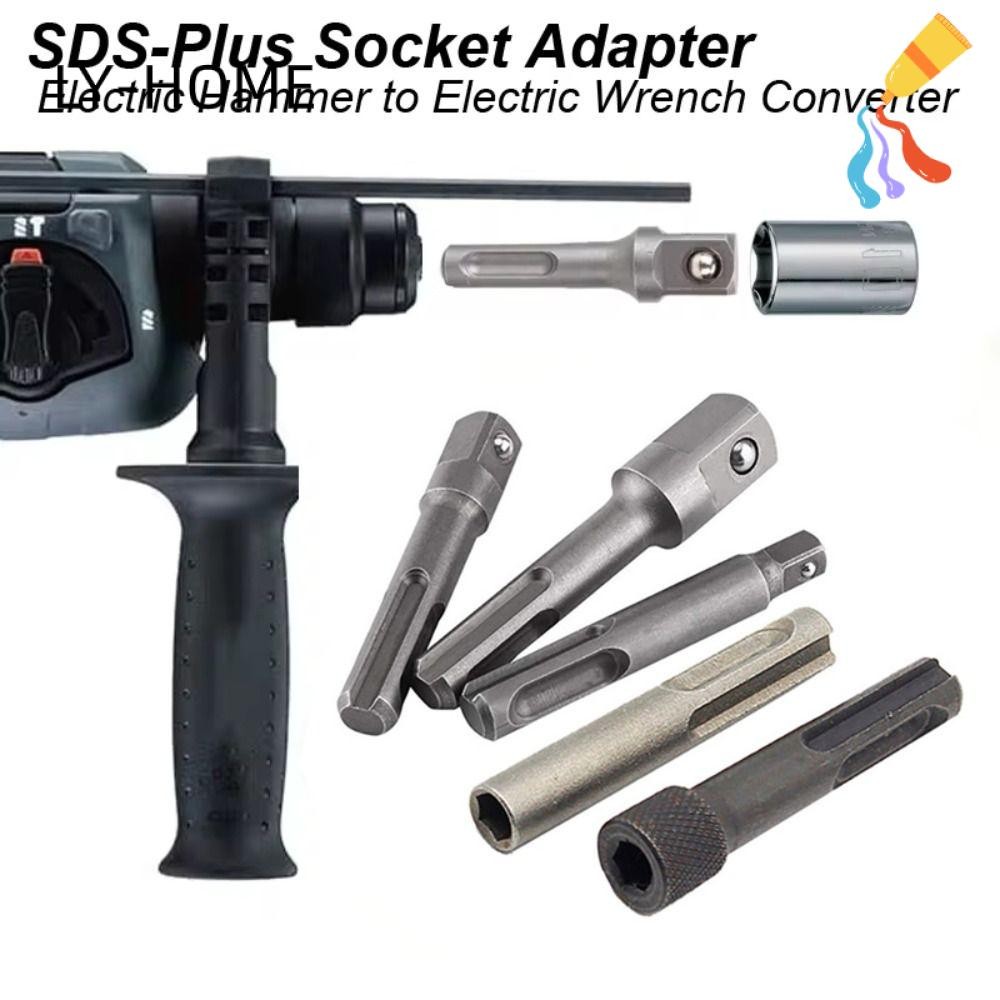 LIAOYING 5Pcs/Set SDS-Plus Socket Adapter Set, Electric Hammer to ...