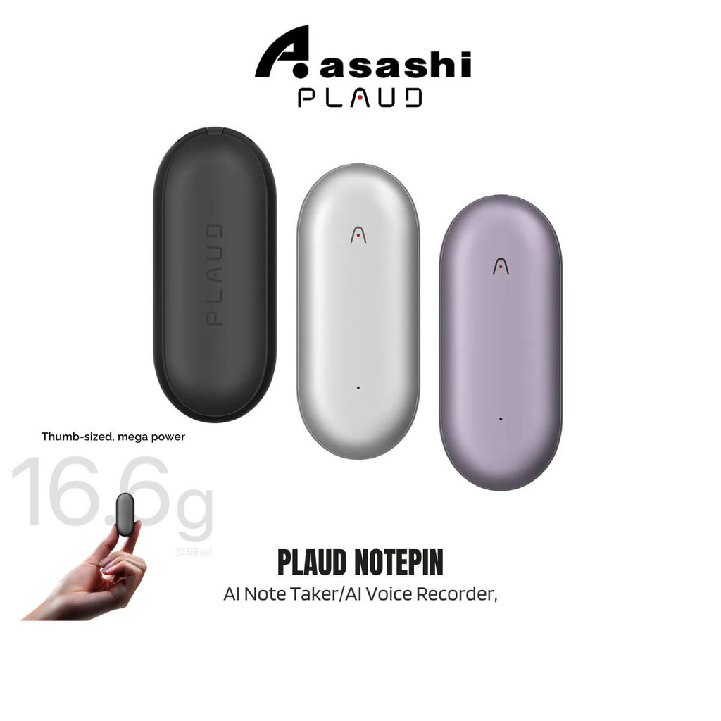 Plaud NotePin The Most Wearable AI Note Taker | Shopee Singapore