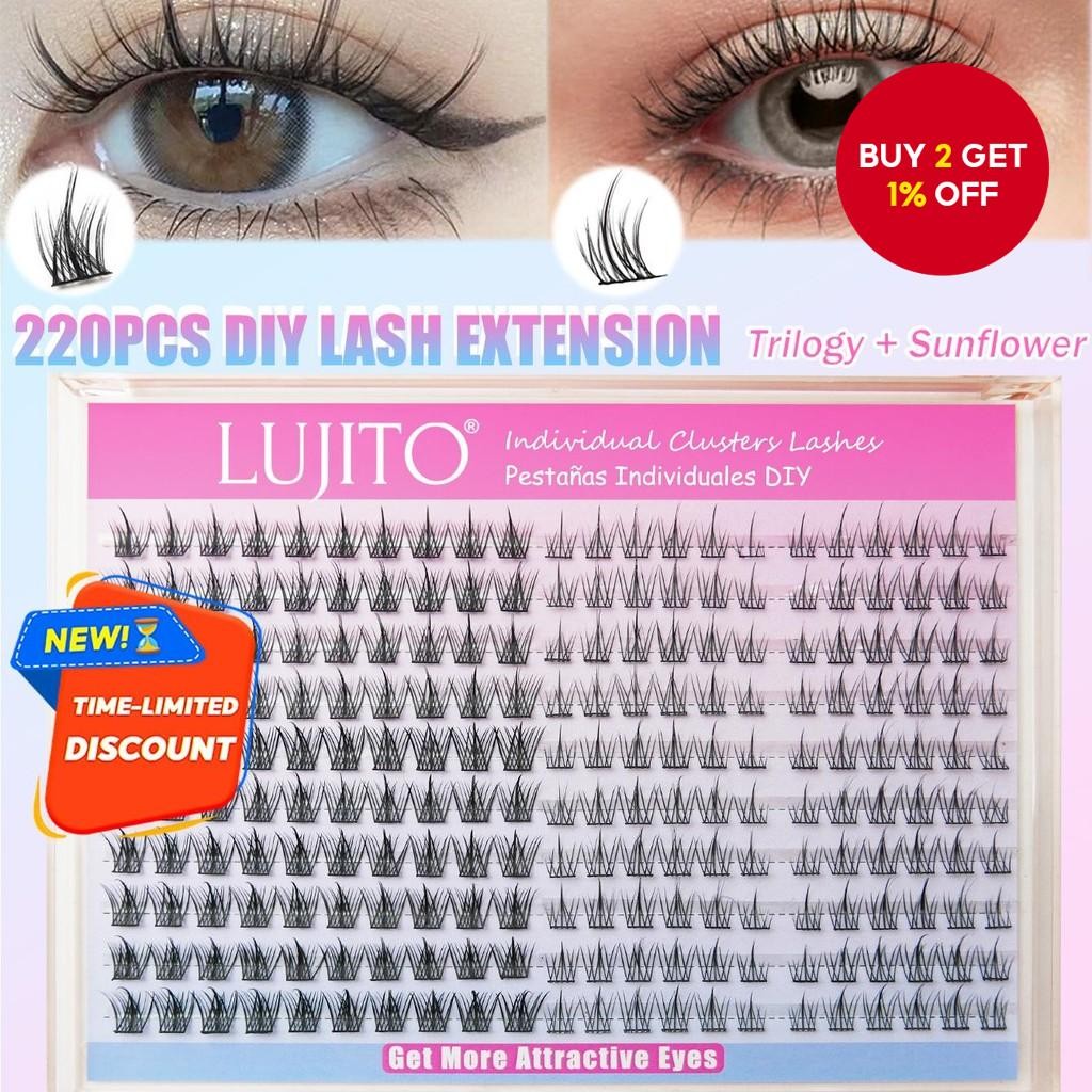 Manga Eyelash Cluster Kit Thin And Fluffy Eyelash Extension Kit D Curl ...