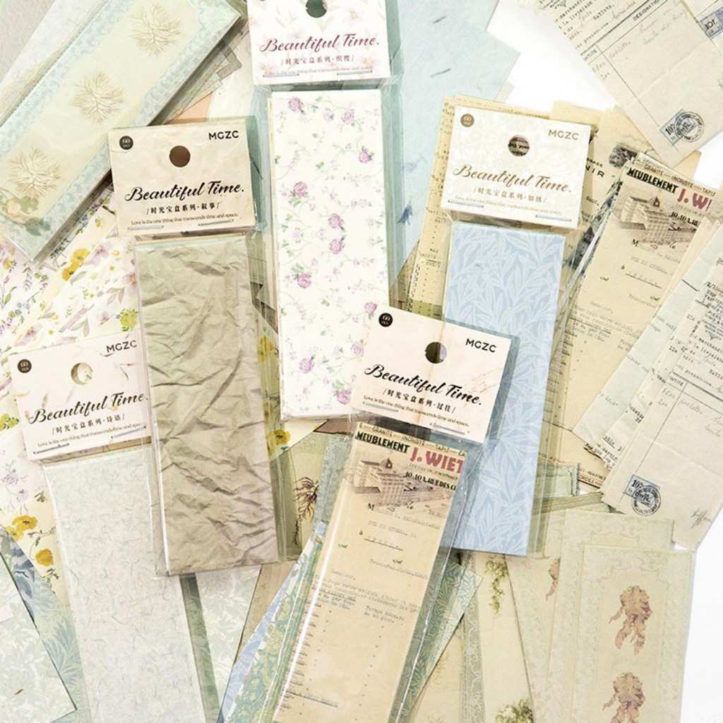 [PAPER /KERTAS] 60 pcs Beautiful Time Series Paper Journal DIY PPR 37 ...