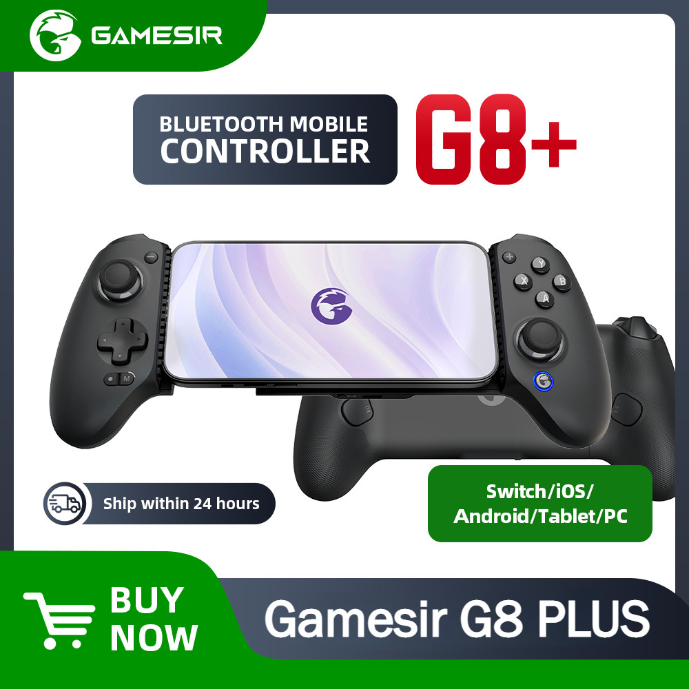 GameSir G8 Plus Bluetooth Gamepad Mobile Controller with Hall Effect Joystick for Switch PC ...