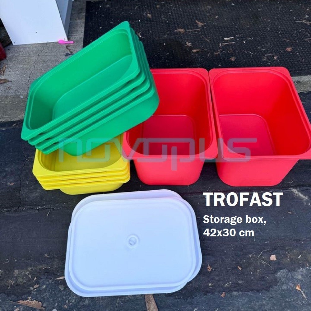 NOVO Durable Plastic Storage Box 40x30cm (with lid/without lid) / Kotak ...
