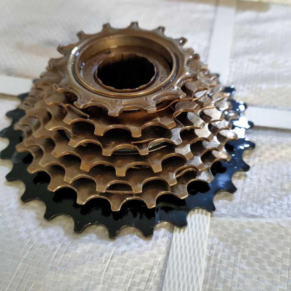 Seven-Speed Seven Flywheel Positioning Cone Pulley Flywheel | Shopee ...