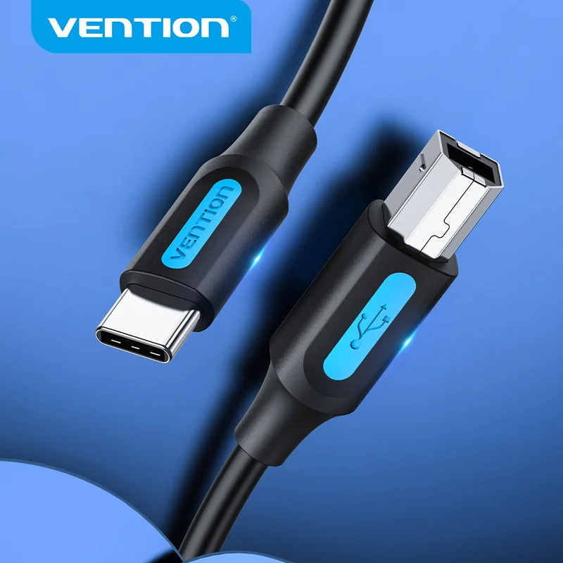Vention USB C to USB Printer Cable for Printer Type C 2.0 Printing Cord ...