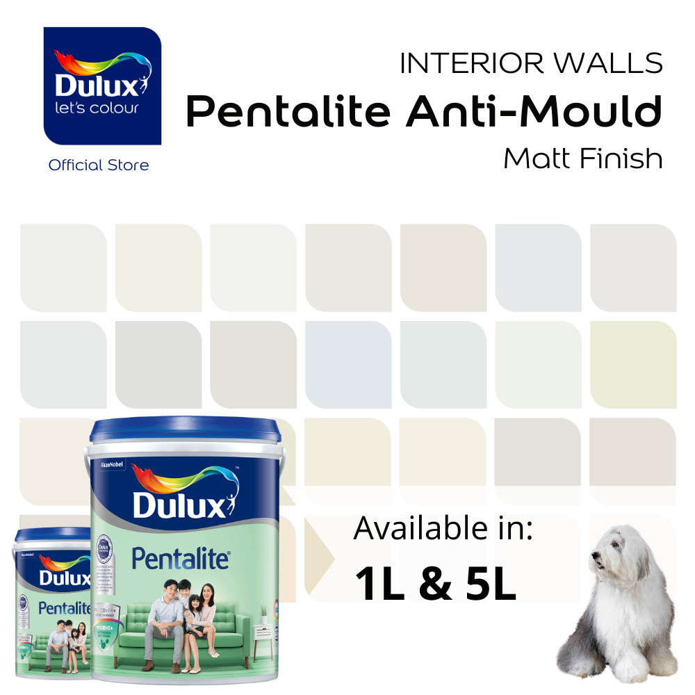Dulux Pentalite | Interior Paint | Matt Finish | Anti-Mould & Anti ...