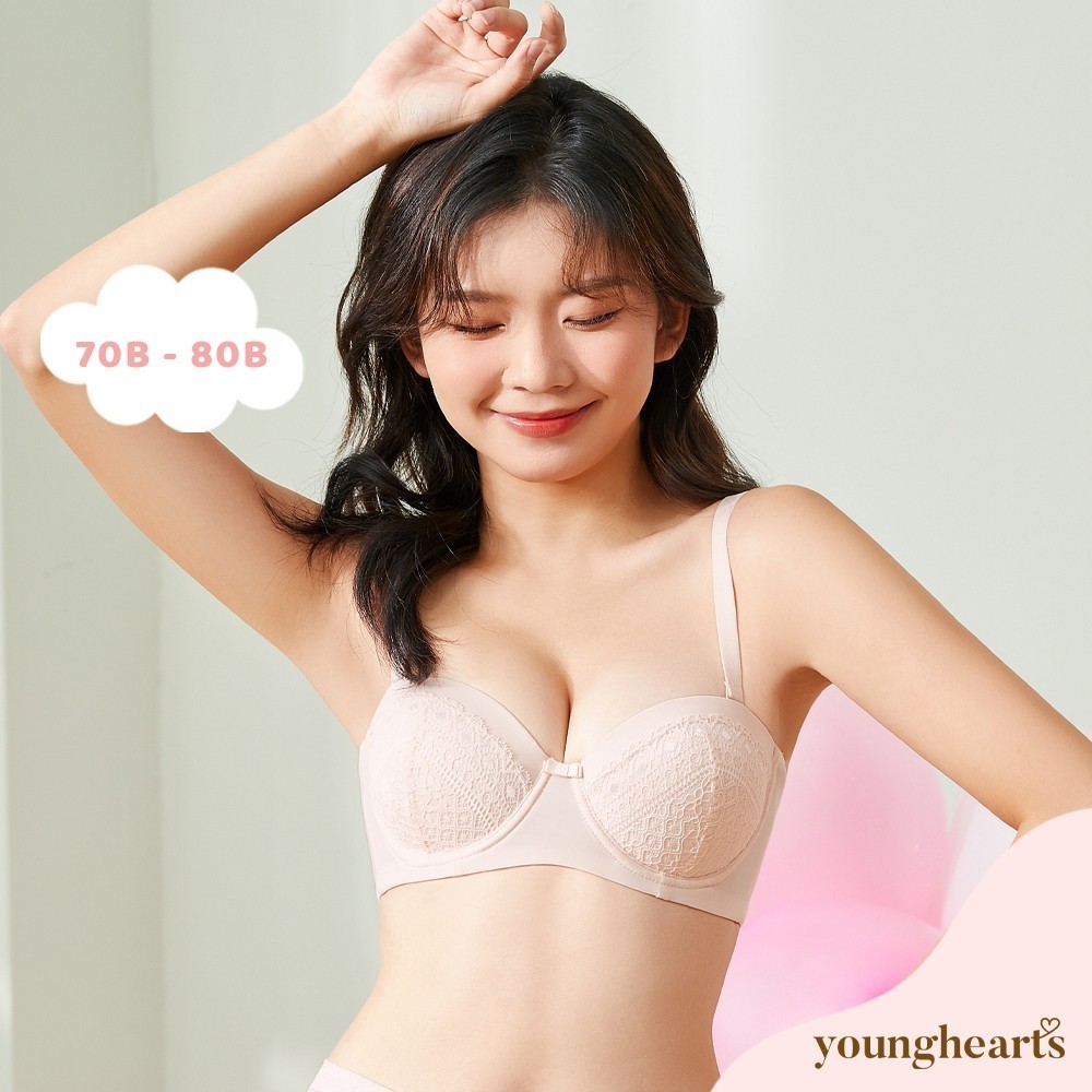 Young Hearts Destiny Romance Wired Half Cup Multiway Push up Bra Y23-20239 | Shopee Singapore