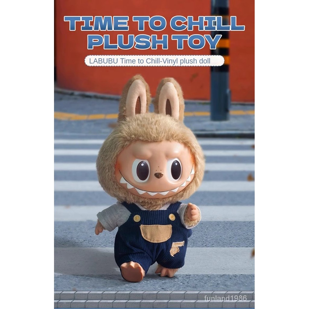 Labubu Time To Chill Pop Mart -Vinyl Plush Doll Puppet Toy Doll ...