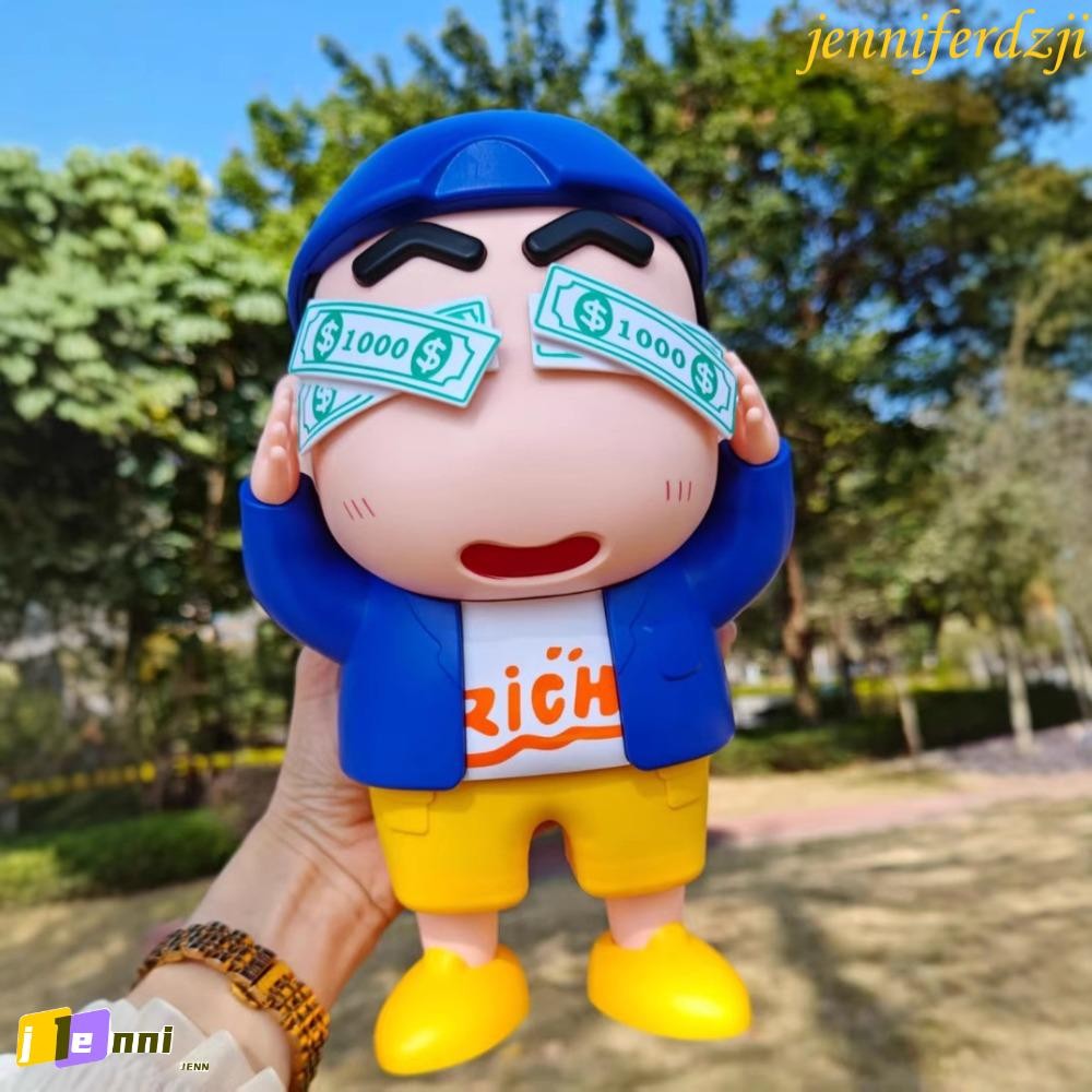JENNIFERDZJI Crayon Shin-chan Piggy Bank, Rich Large Crayon Shin Chan ...