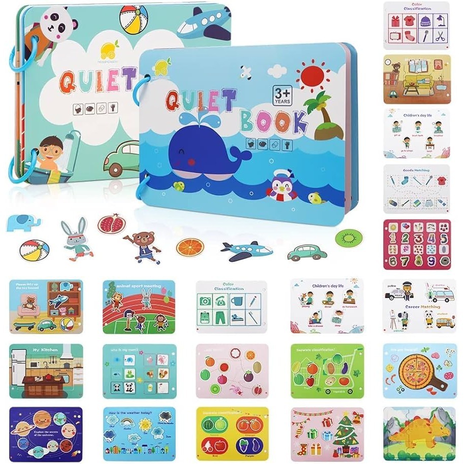 AL QUIET BOOK OUTLET BUSY BOOK ENGLISH VELCRO CHILDREN LOGICAL THINKING ...
