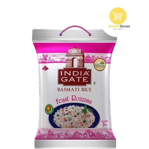 India Gate Basmati Rice Feast Rozana 5kg | Shopee Singapore