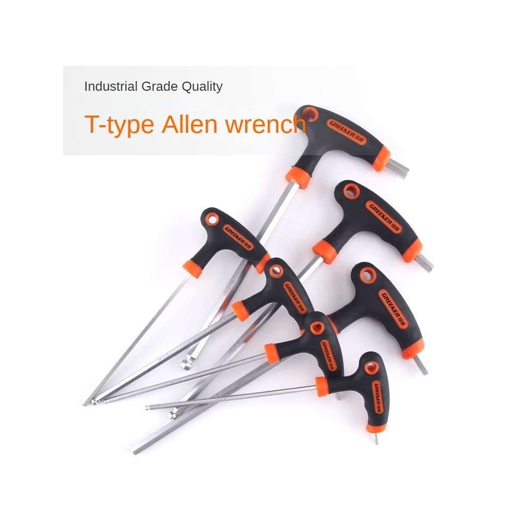 Green Forest t-Type Allen Wrench Single 2-5-10mm Screwdriver Ball Head ...